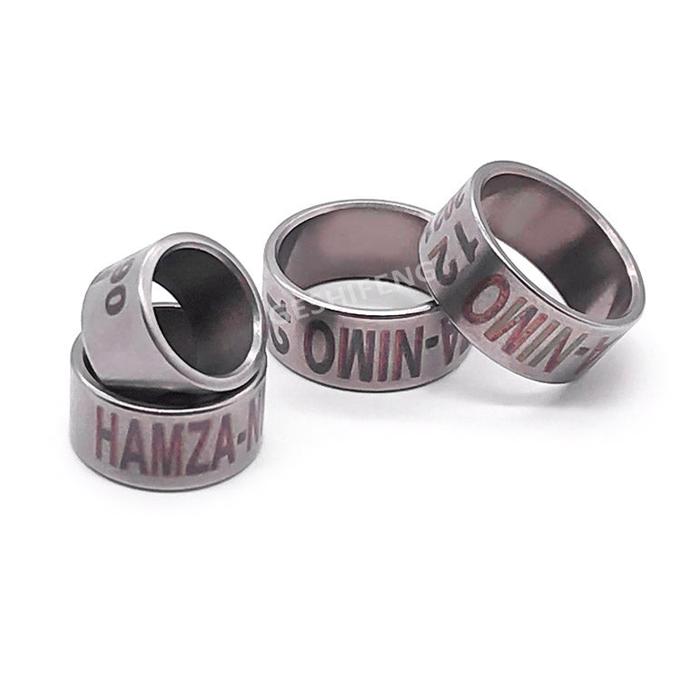 Personalized Stainless Steel Pigeon Leg Bands, Custom Steel Pigeon Rin ...